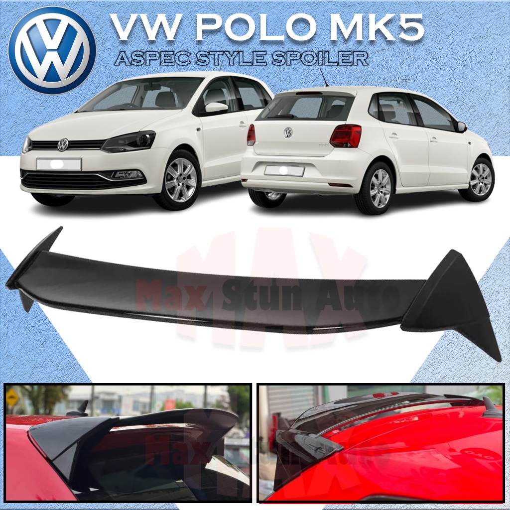 VOLKSWAGEN POLO MK5 ASPEC DESIGN SPOILER MATERIAL ABS WITH PAINTED ...