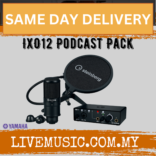 Yamaha Steinberg IXO12 2x2 USB Audio Interface Podcast Pack - Black ...