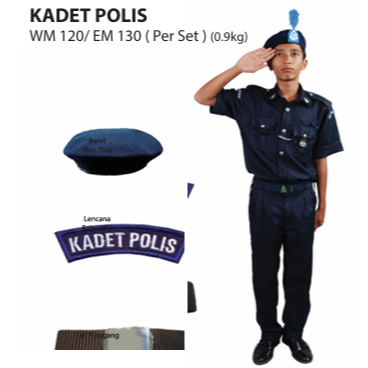 UNIT BERUNIFORM KOKURIKULUM SET - KADET POLIS | Shopee Malaysia