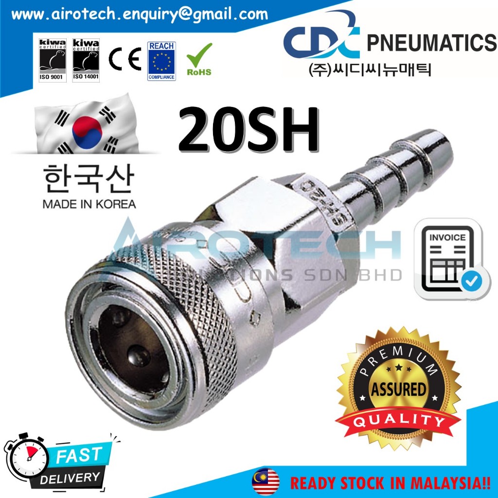 CDC Pneumatics [MADE IN KOREA] Air Coupler 20SH Quick Coupler ...
