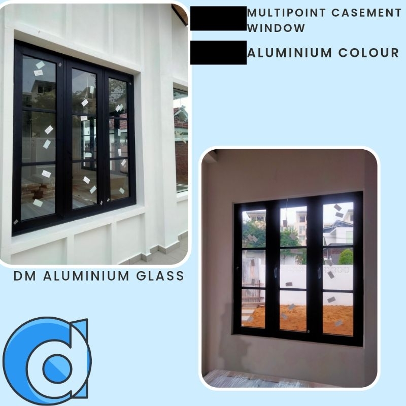 ALUMINIUM MULTIPOINT CASEMENT WINDOW | Shopee Malaysia
