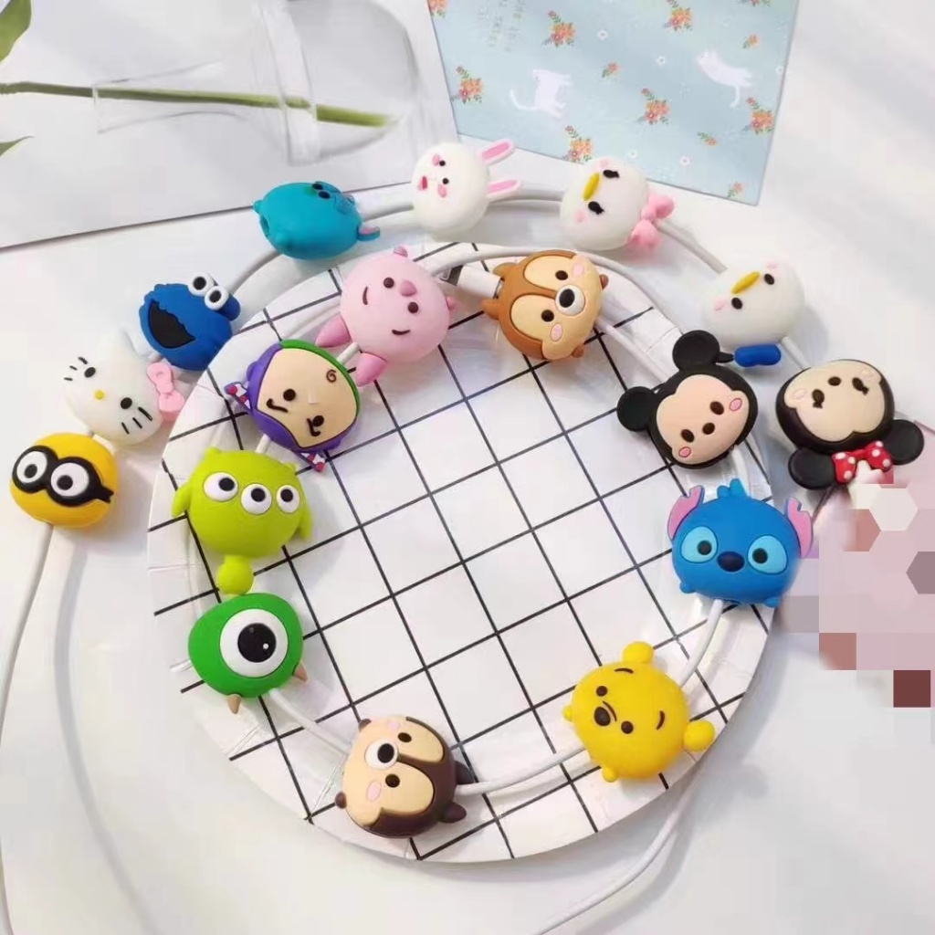 Cute Animal Cable Bite Cord Cable Cartoon Charger Cable Winder ...