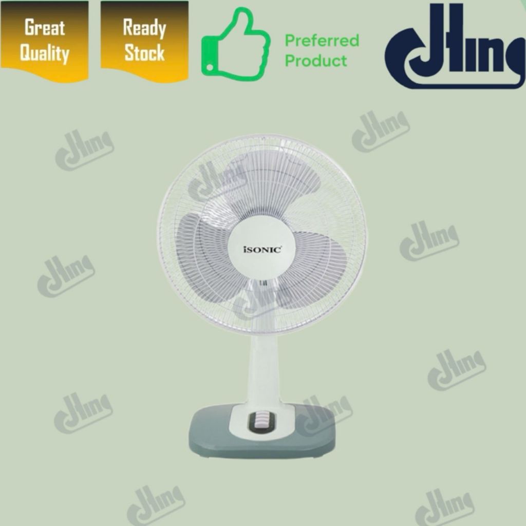 ISONIC 12" Table Fan (Light Green) | Shopee Malaysia