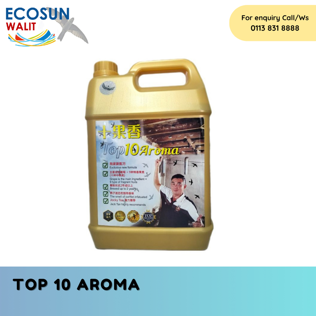 TOP 10 AROMA (SWIFTLET AROMA/HORMON PEMIKAT BURUNG WALIT) | Shopee Malaysia