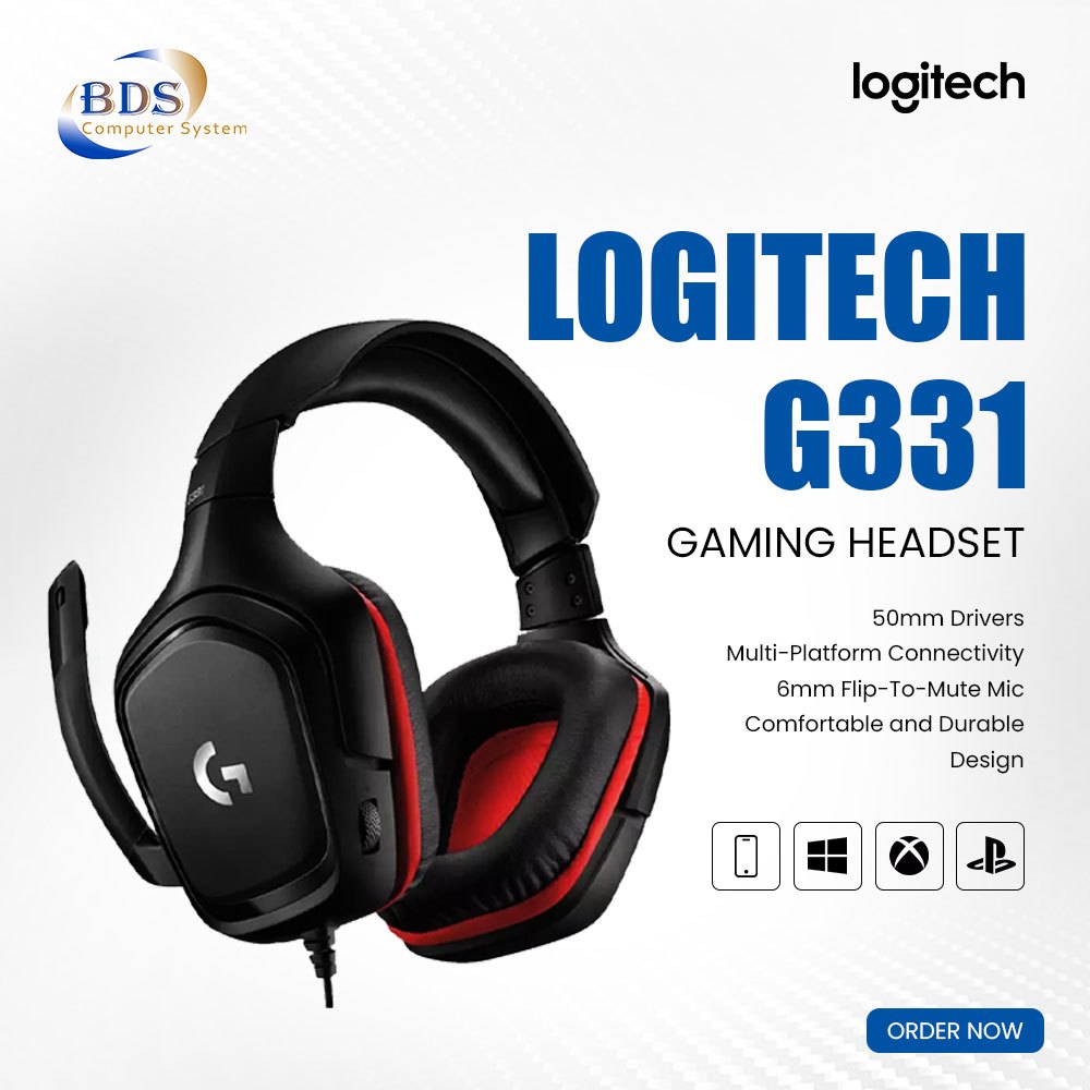 Logitech G331 Stereo Gaming Headset | Shopee Malaysia