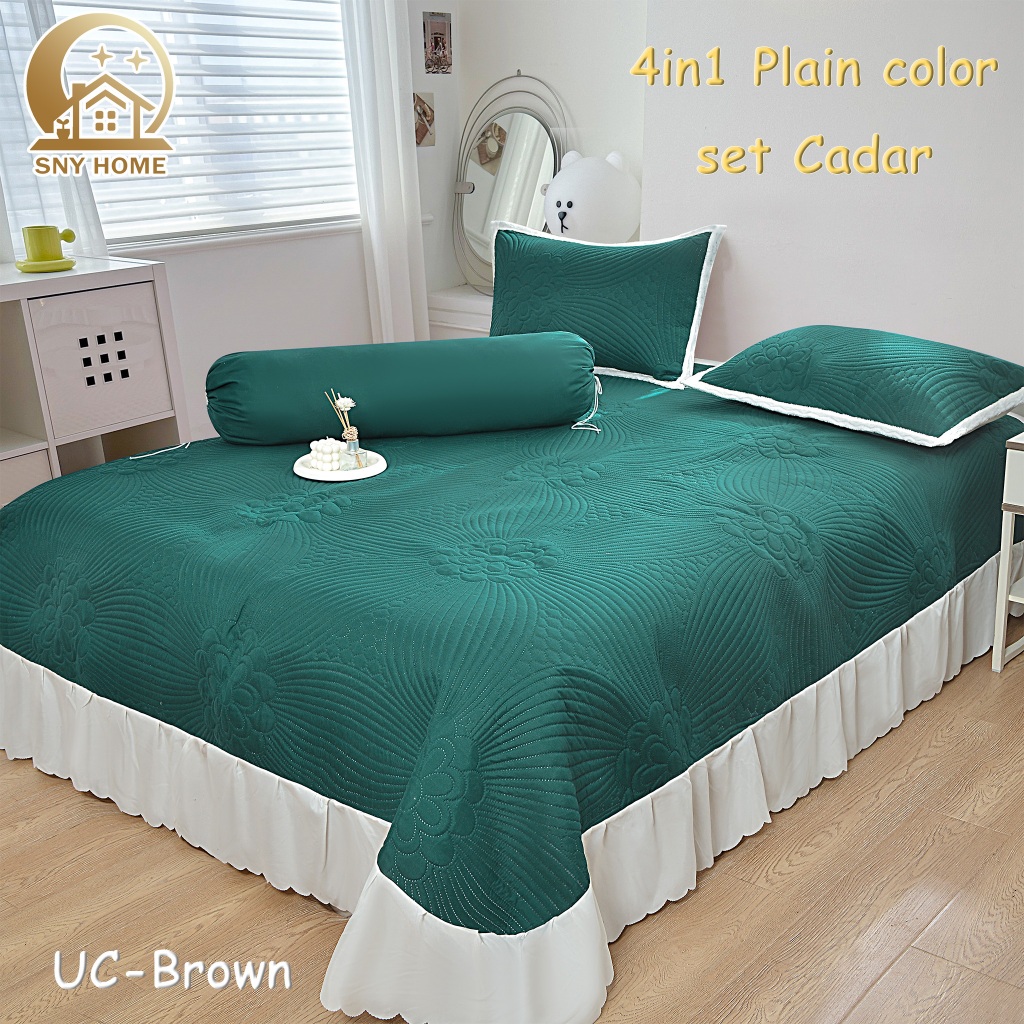 High Quality Plain Color Cadar Patchwork 4 in 1 Set Cadar Pengantin ...
