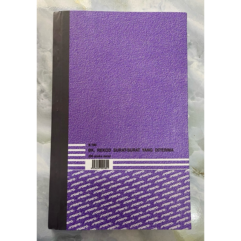 B580 BUKU REKOD SURAT-SURAT YANG DITERIMA - KULIT KERAS, UNGU | Shopee ...