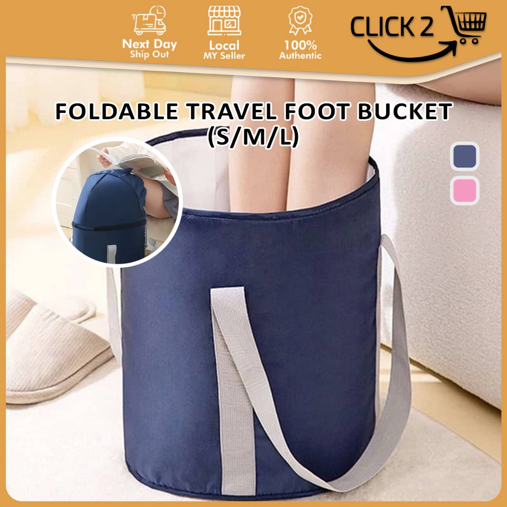 [MY] Foldable Foot Bucket / Foot Bath Massage Portable Travel Wash Foot ...