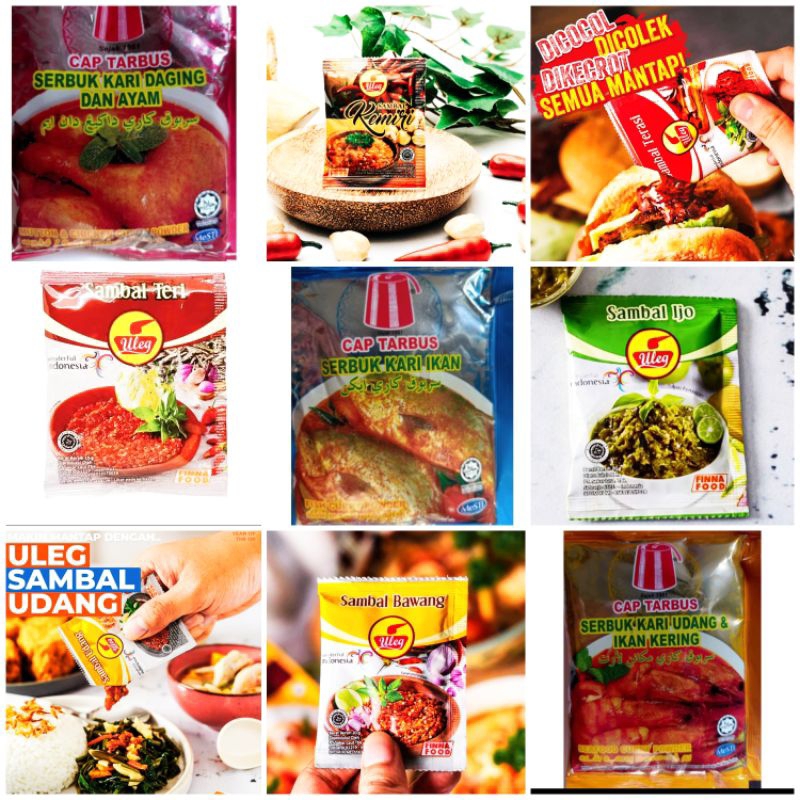 Uleg Finna Food Cap Tarbus 土耳其帽商标 Sambal Terasi Ijo Bawang Kemiri ...