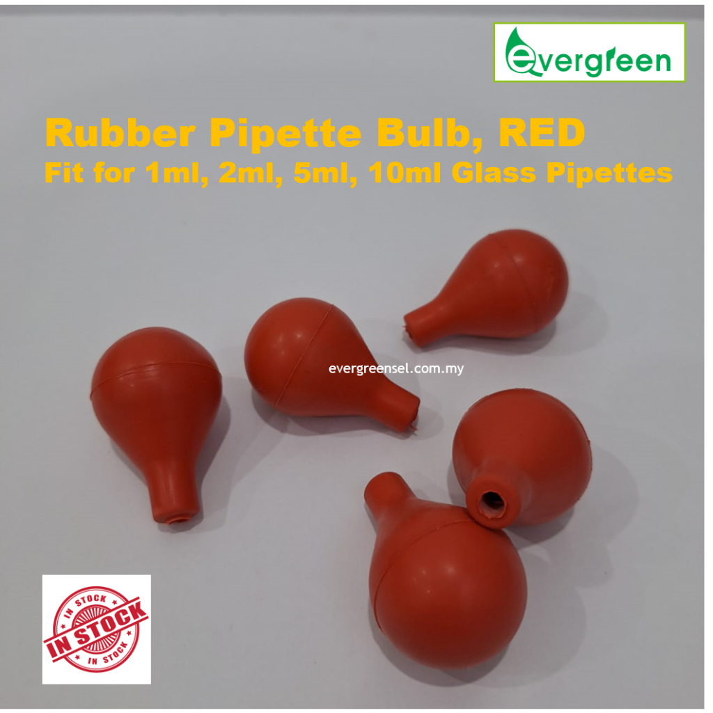 ( PROMO ) Rubber Pipette Bulb, Fit for 1ml, 2ml, 5ml, 10ml Glass ...