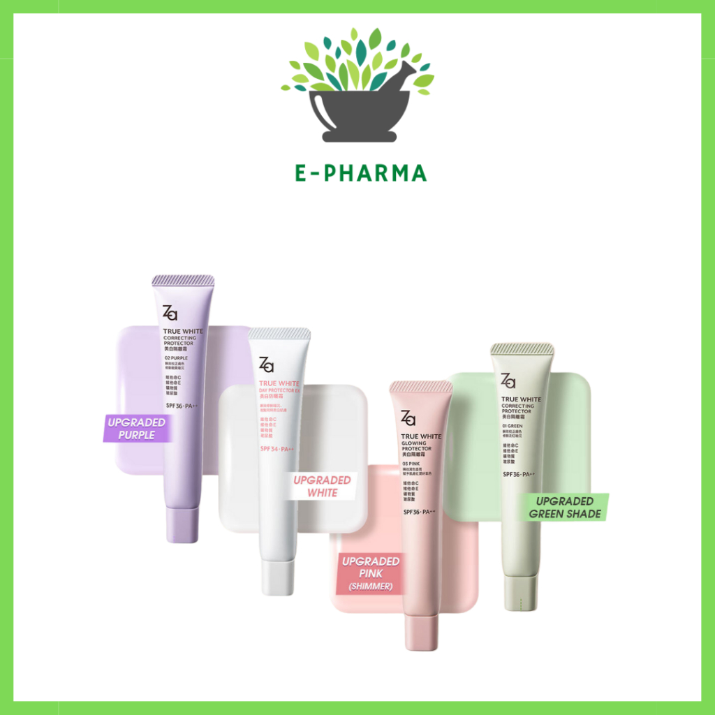 ZA True White Correcting Protector SPF36 PA++ - 01 Green/02 Purple/03 ...
