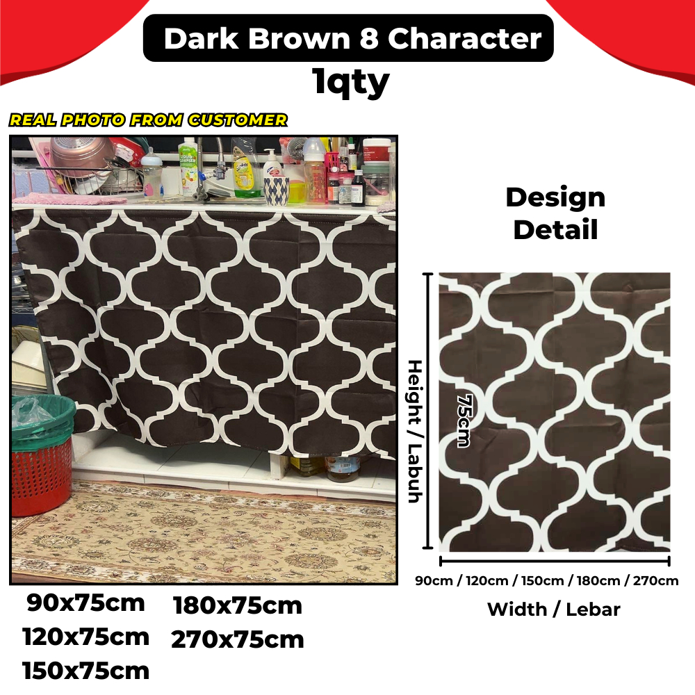 SUPERSAVE Cabinet Curtain Skirting Kabinet Dapur Kitchen Curtain ... SUPERSAVE Cabinet Curtain Skirting Kabinet Dapur Kitchen Curtain ...