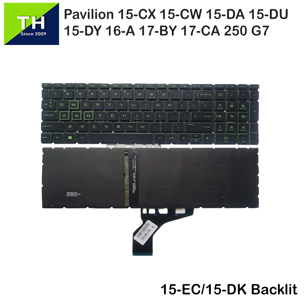 HP Pavilion 15-EC 15Z-EC 15-DA 15-DB 15T-DB 15-DF 15-DR 15-DX Backlit Green Series Laptop ...