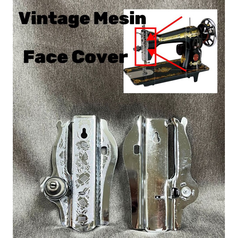 Face Plate Mesin Jahit Lama Kepala Hitam / Vintage Traditional Sewing ...