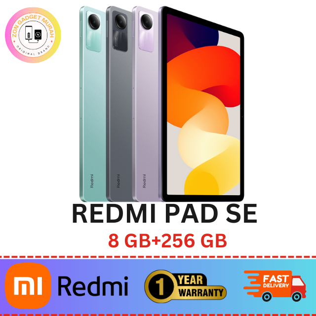 Xiaomi Redmi Pad SE (8GB RAM | 256GB ROM) 11" FHD+ eye-care display ...