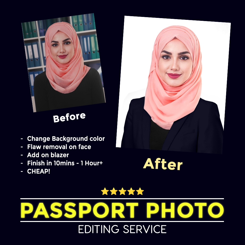 FAST EDITS Passport \ License Online Photo Editing Service | PHOTOSHOP ...