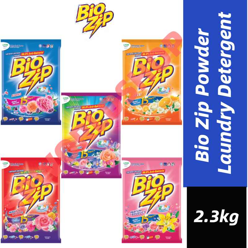 READY STOCK‼️ Bio Zip Serbuk Pencuci Baju 2.3kg (Magical Bloom/Flora ...