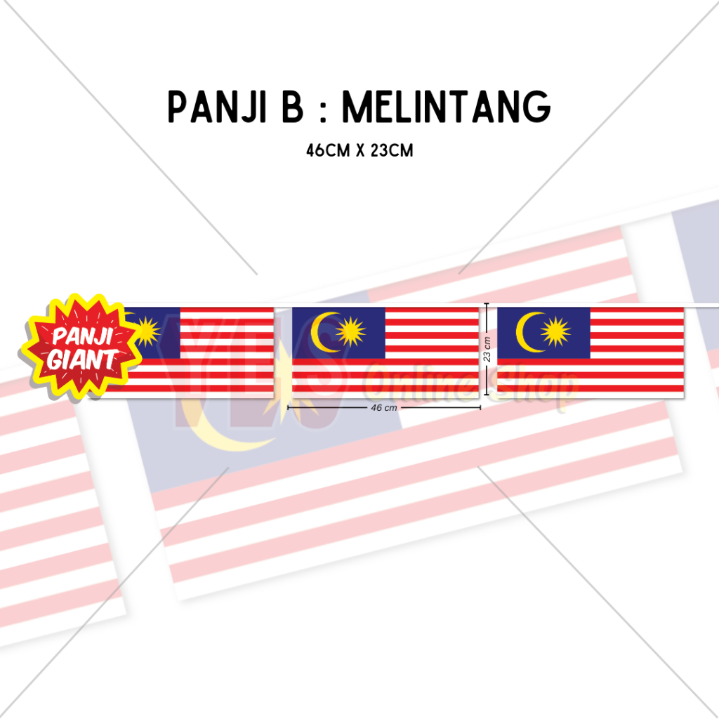 [READY STOCK] BENDERA JALUR GEMILANG Bendera Tangan,Panji,Semarak ...
