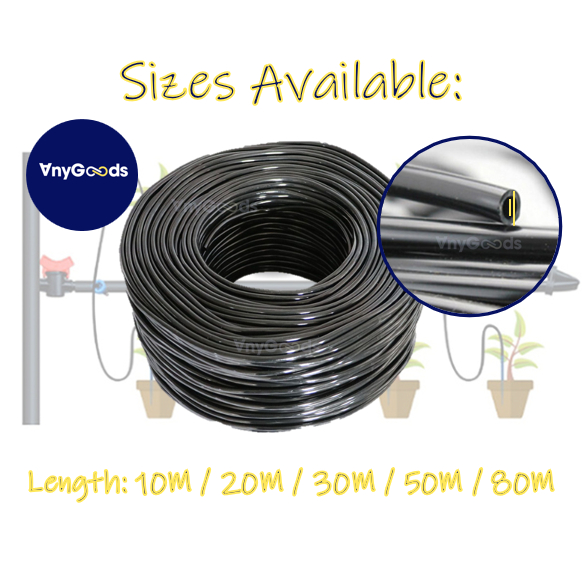 AnyGoods 4/7 & 3/5 MicroTubing Microtube Hose Pipe Dripping Fertigation ...