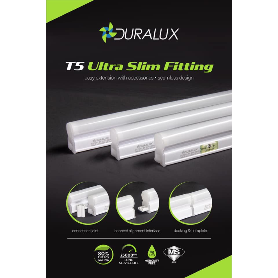 (SIRIM) Duralux LED T5 Light Complete Set 1Ft 2Ft 3Ft 4Ft | Shopee Malaysia