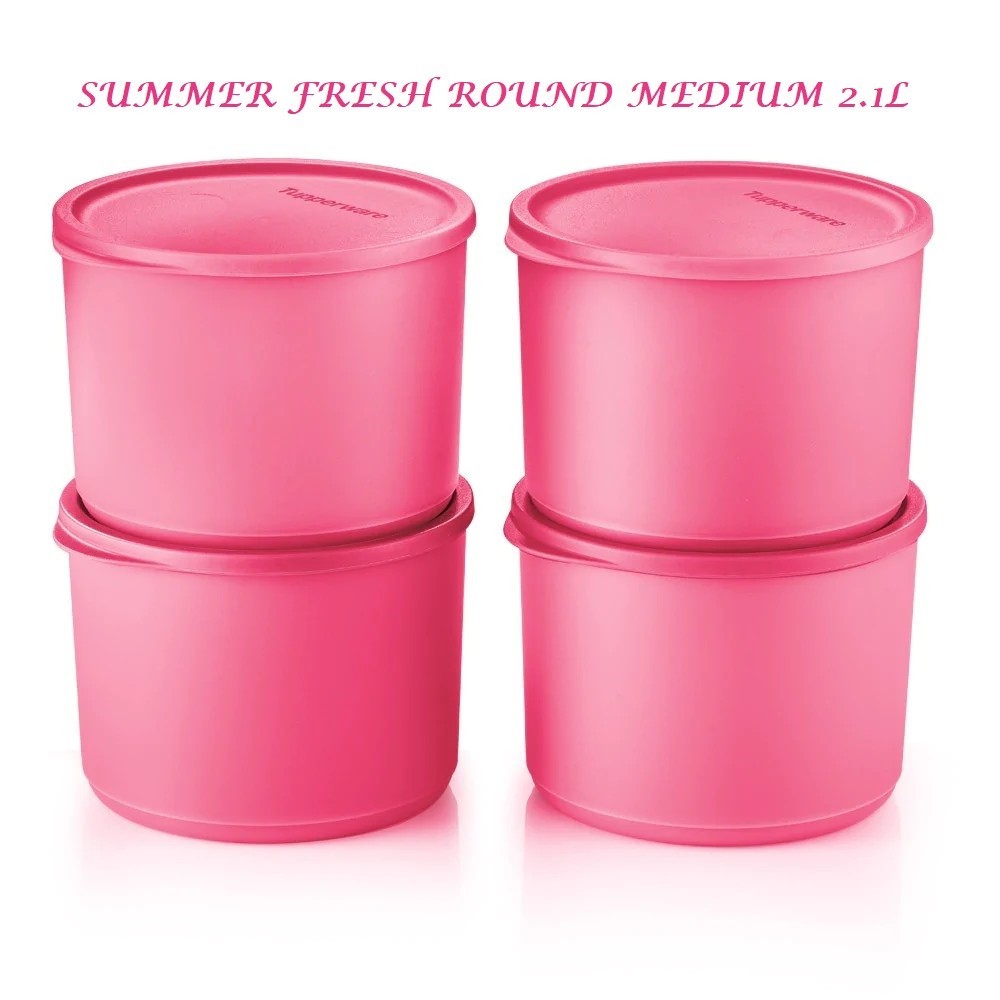 Tupperware Summer Fresh Round Medium (1) 2.1L | Shopee Malaysia