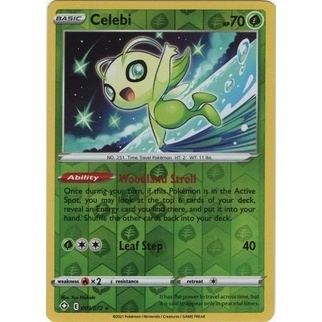 [Pokemon Cards] Celebi - 3/72 - Rare Reverse Holo/ Non Foil (Shining ...