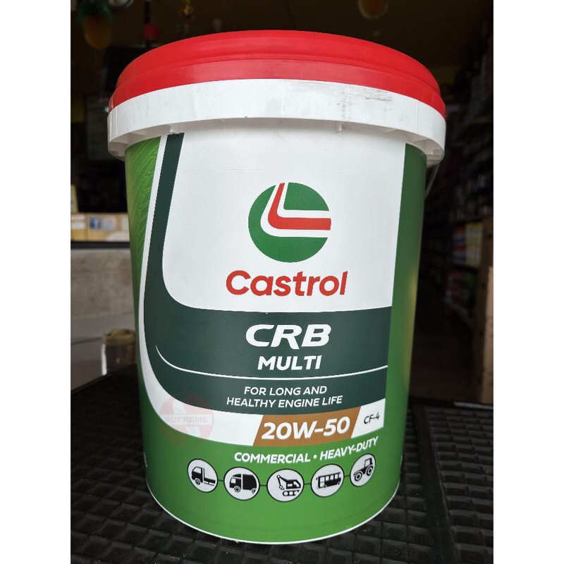 Castrol Engine Oil CRB Multi 20W-50 CF-4 20Liter For Diesel Enjin Truck ...