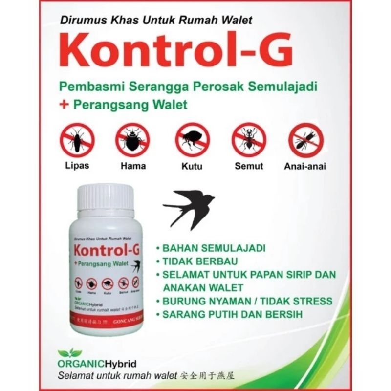 Kontrol G & Jalatama Obat Hama Khas Rumah Burung Walet | Shopee Malaysia
