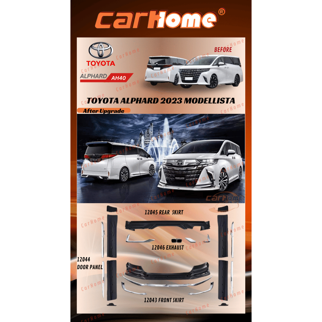 TOYOTA ALPHARD 2023 2024 Modellista Body Kit AH40 AGH40 bodykit ...