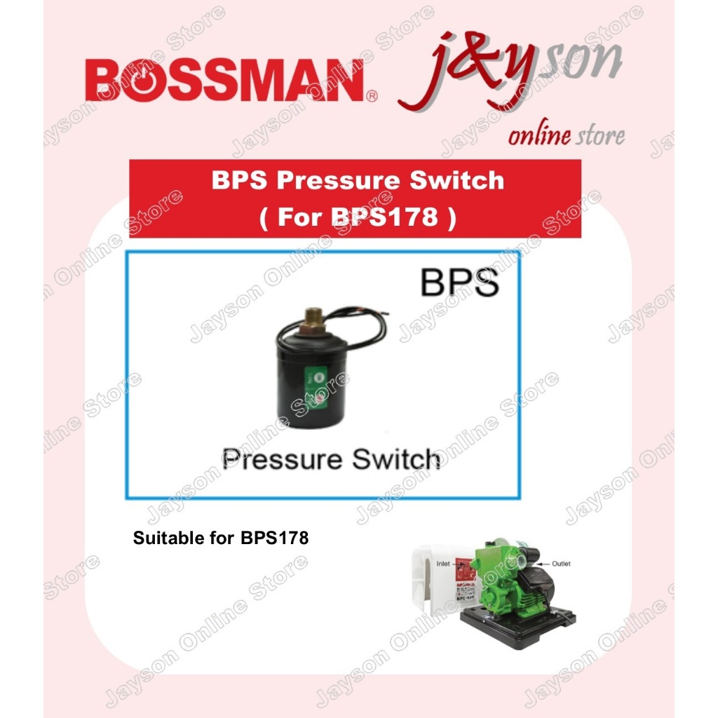 BOSSMAN BPS Pressure Switch Control ( For BPS178 ) Automatic Control ...