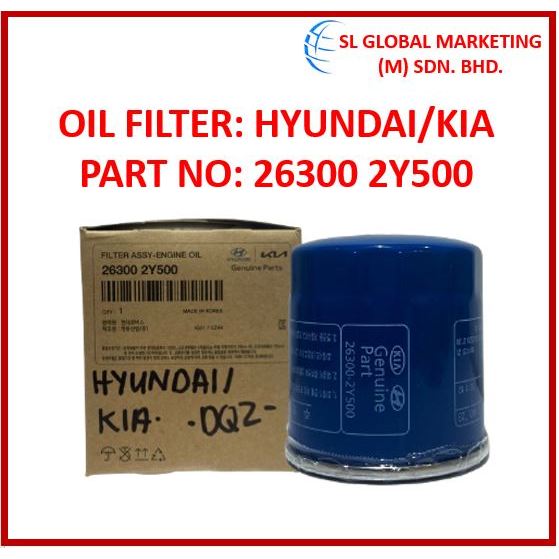 ORIGINAL HYUNDAI/KIA OIL FILTER - 26300 2Y500 | Shopee Malaysia