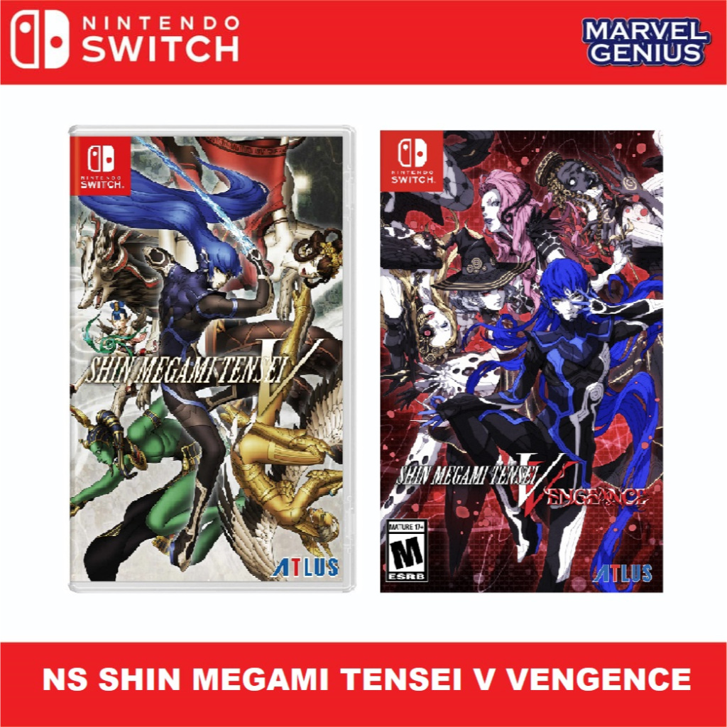NSW NS NINTENDO Switch GAME Shin Megami Tensei V VENGEANCE I 真·女神轉生V I ...