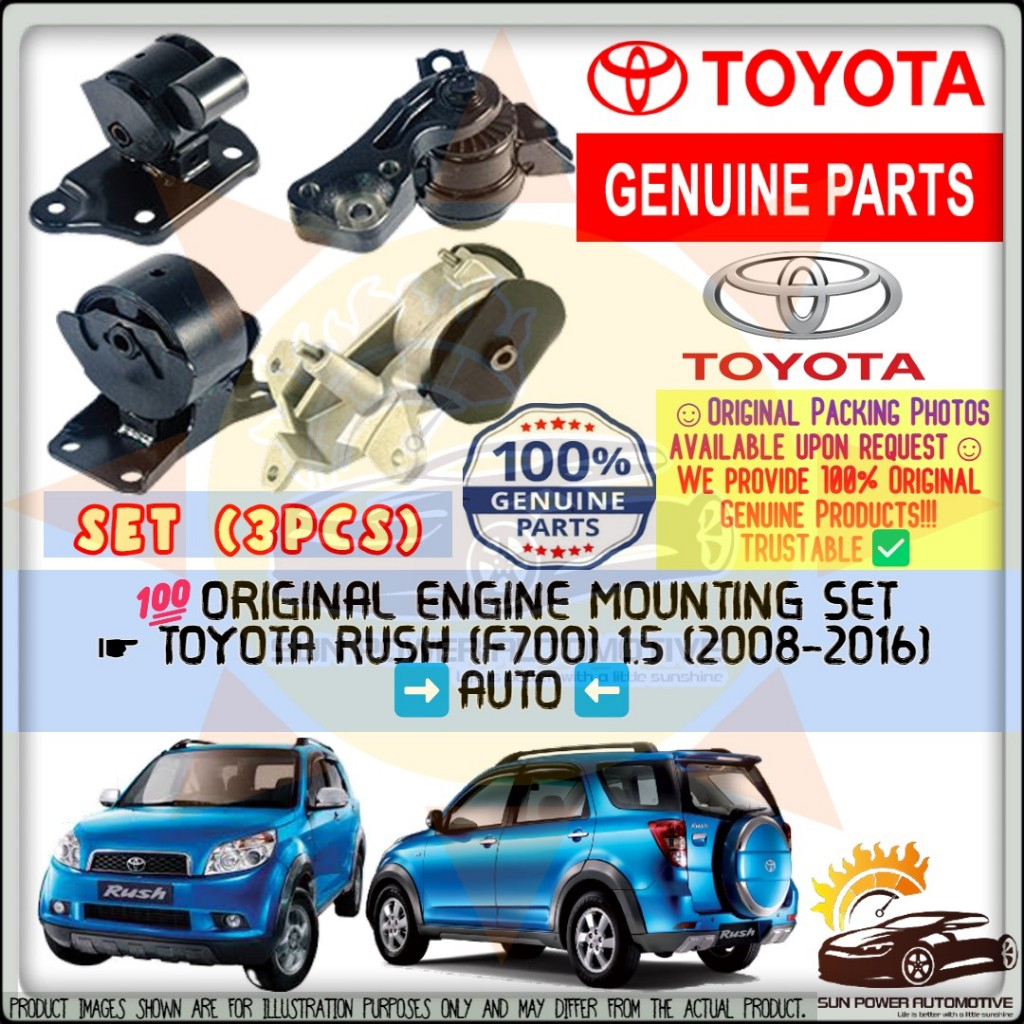 Toyota Rush F700 1.5 (2008-2016) ( AUTO ) 100% ORIGINAL TOYOTA GENUINE ...
