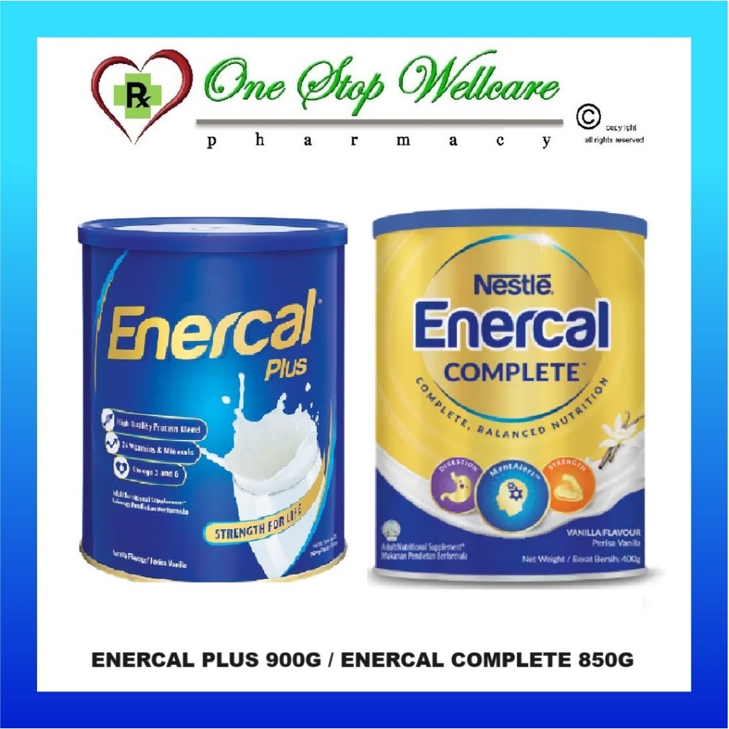ENERCAL PLUS VANILA 900G / ENERCAL COMPLETE 850G (EXP:11/2026) | Shopee ...