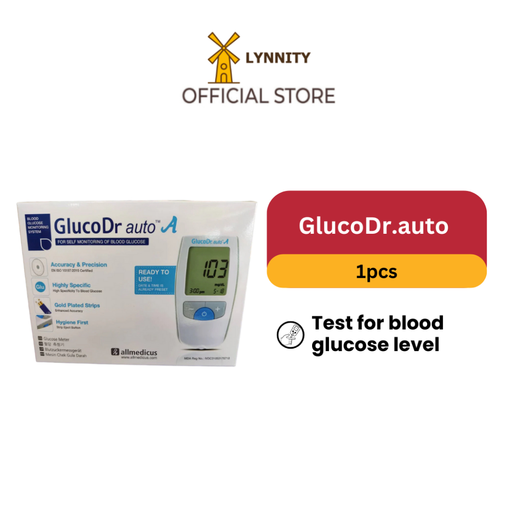Gluco Dr. Auto A Blood Glucose Monitoring System (Glucometer) | Shopee ...