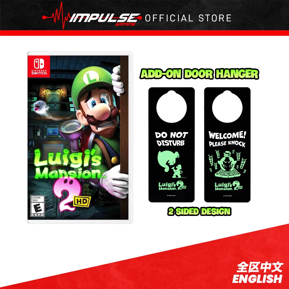 NSW Nintendo Switch Luigi's Mansion 2 HD Chi/Eng Version (Optional Add ...