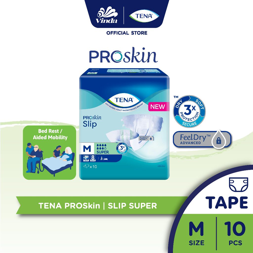 TENA PROskin Slip Super Adult Diaper M10/L10/XXXL8 (1 Pack) | Shopee Malaysia