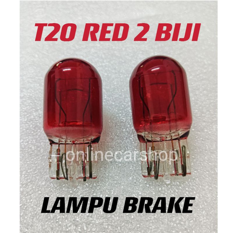 Mentol Merah T20 Lampu Belakang Albino Bulb T20 Red Honda Civic FD EK ...
