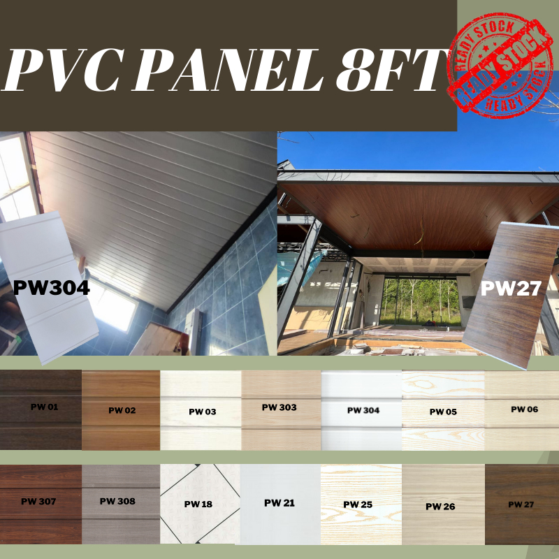 ️‍🔥 New 8 FT Pvc Ceiling / Dinding Panel ️‍🔥 Easy D.I.Y 30cm x 8mm Ready Stock Support Customer ...