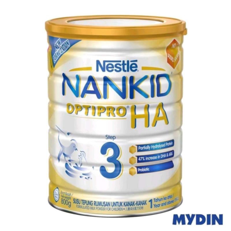 Susu Nestle Nankid Optipro Ha Stage 3 Hypoallergenic 800g | Shopee Malaysia