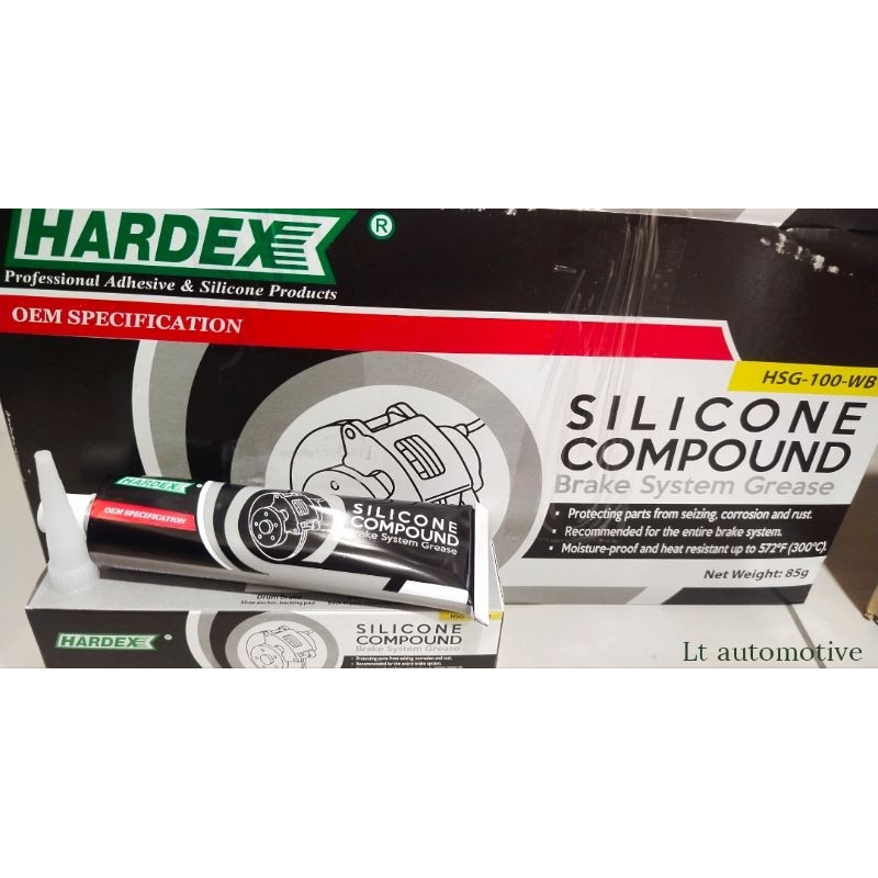HARDEX Rubber Grease Silicone Compound Brake System Grease 85g HSG-100 ...