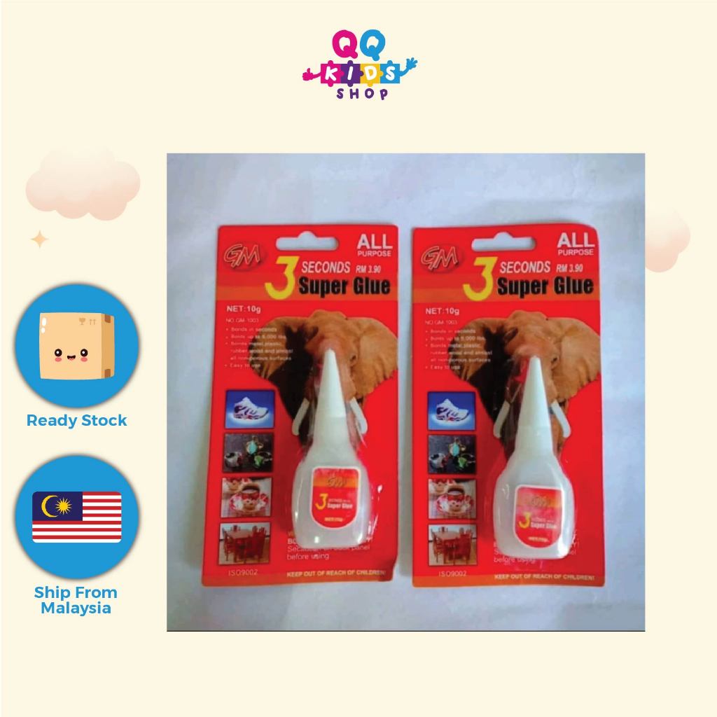 3 Second Super Glue All Purpose 万能胶 Gam 3 Saat | Shopee Malaysia
