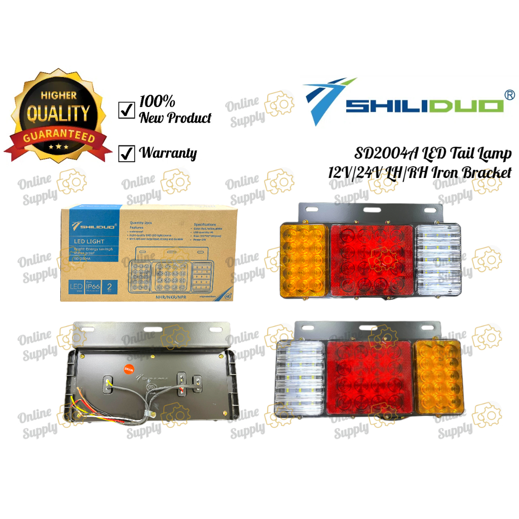 (Jaminan) Isuzu ELF NHR/NPR/NKR/Hicom/Hino/Fuso 12V/24V (44LED/PVC ...