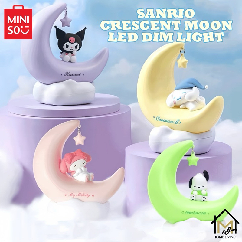 【MINISO Sanrio LED Night Light】Kuromi My Melody Cinnamoroll ...