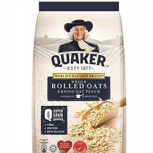 QUAKER Whole Rolled Oats 800g | Shopee Malaysia