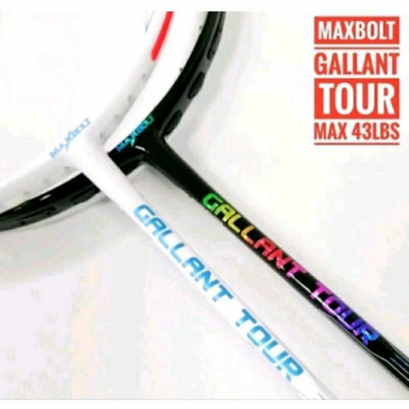 Maxbolt gallant tour raket badminton original badminton racket tension ...