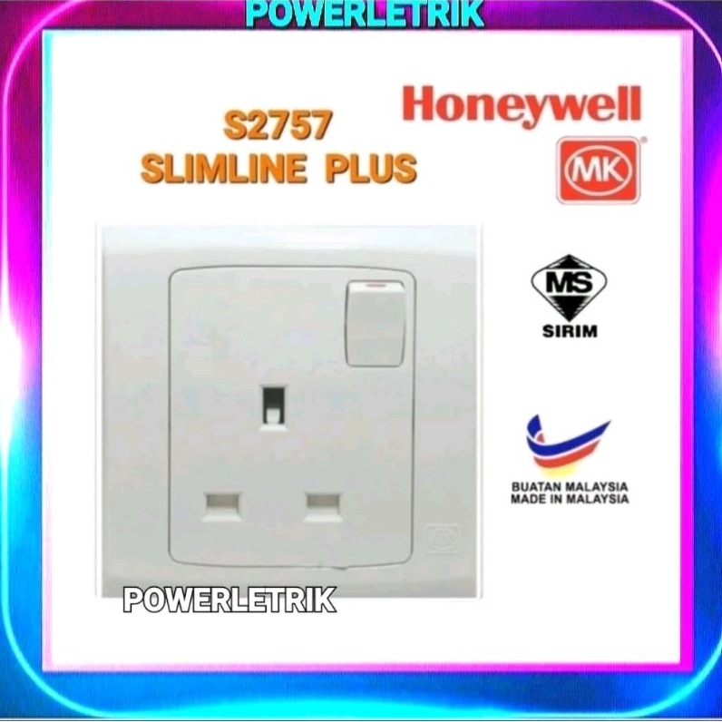 🔥READY STOCK🔥 MK S2757 13A SWITCH SOCKET OUTLET WITH SIRIM APPROVED ...
