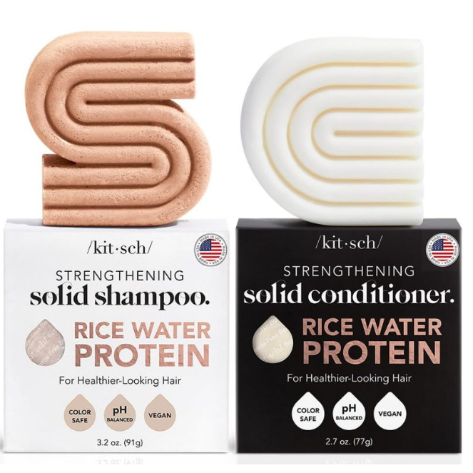 [READY STOCK] Original Kitsch Rice Water Shampoo Bar and Conditioner ...