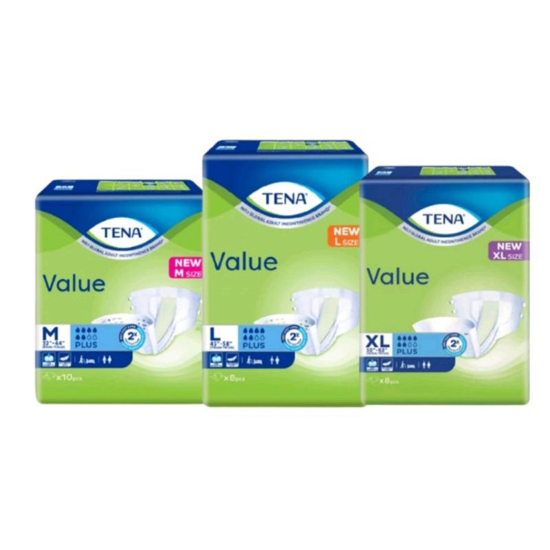 Tena Value M-XL size (8/10pcs) | Shopee Malaysia