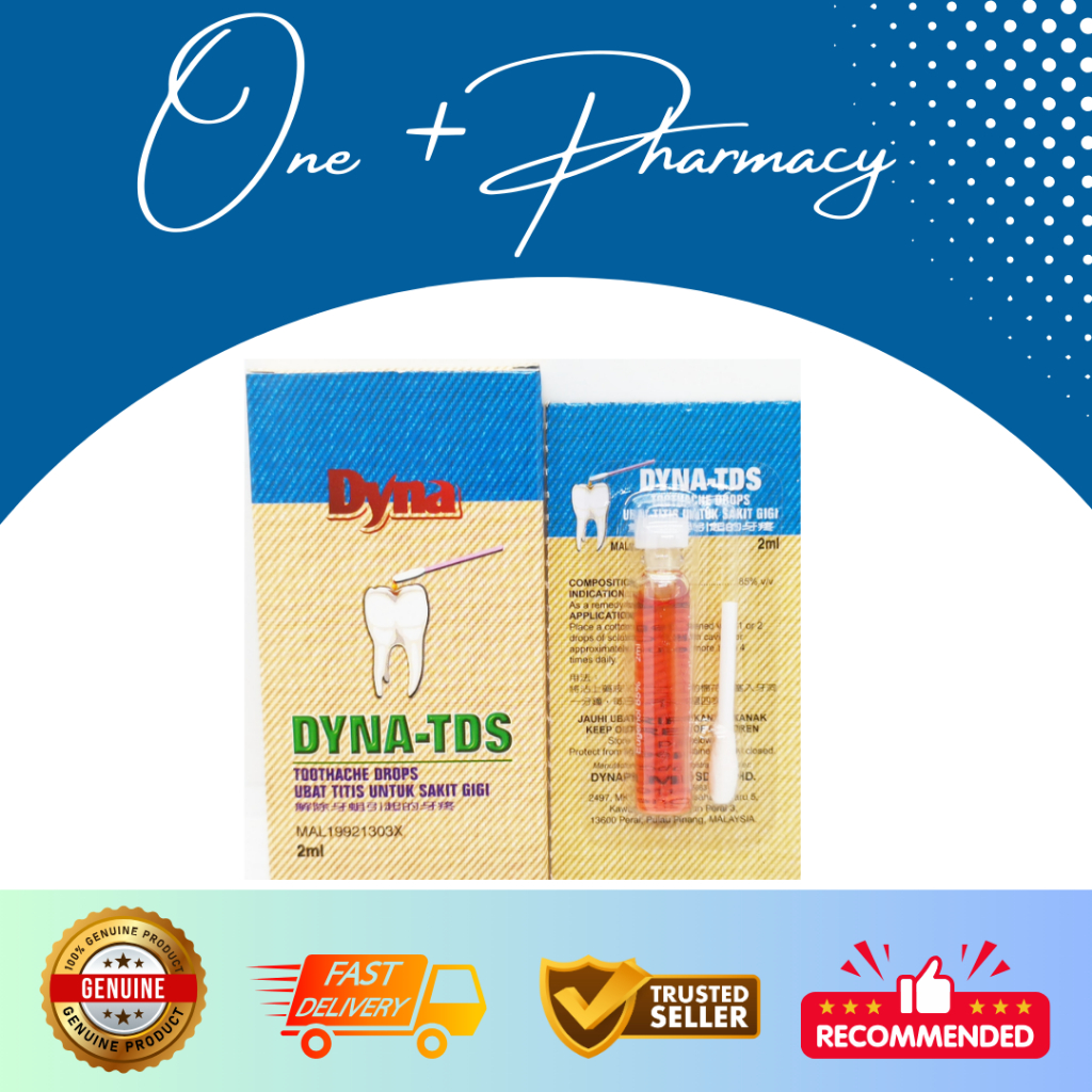 DYNA-TDS TOOTHACHE DROPS (UBAT TITIS UNTUK SAKIT GIGI)2ML | Shopee Malaysia